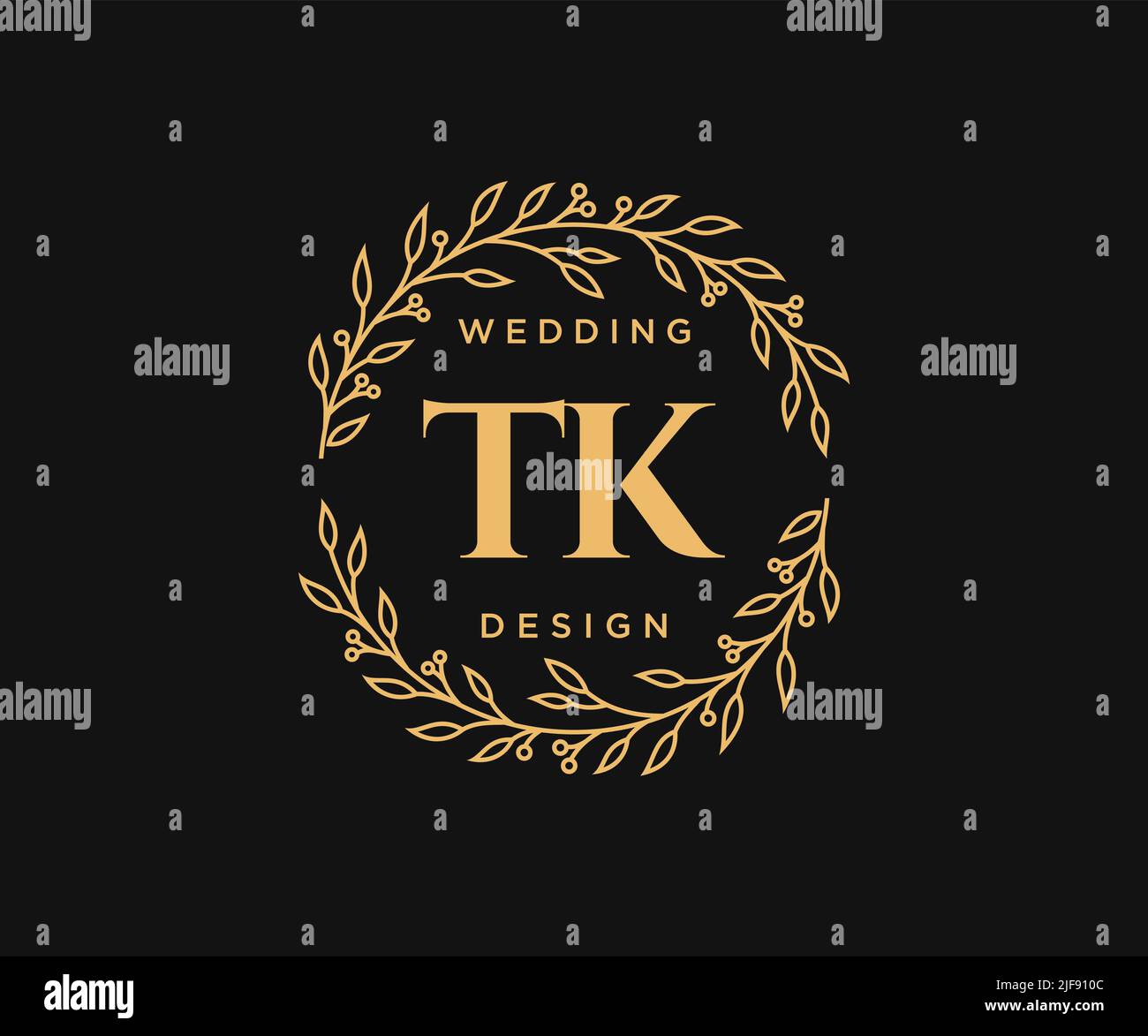 TK Initials letter Wedding monogram logos collection, hand drawn modern ...