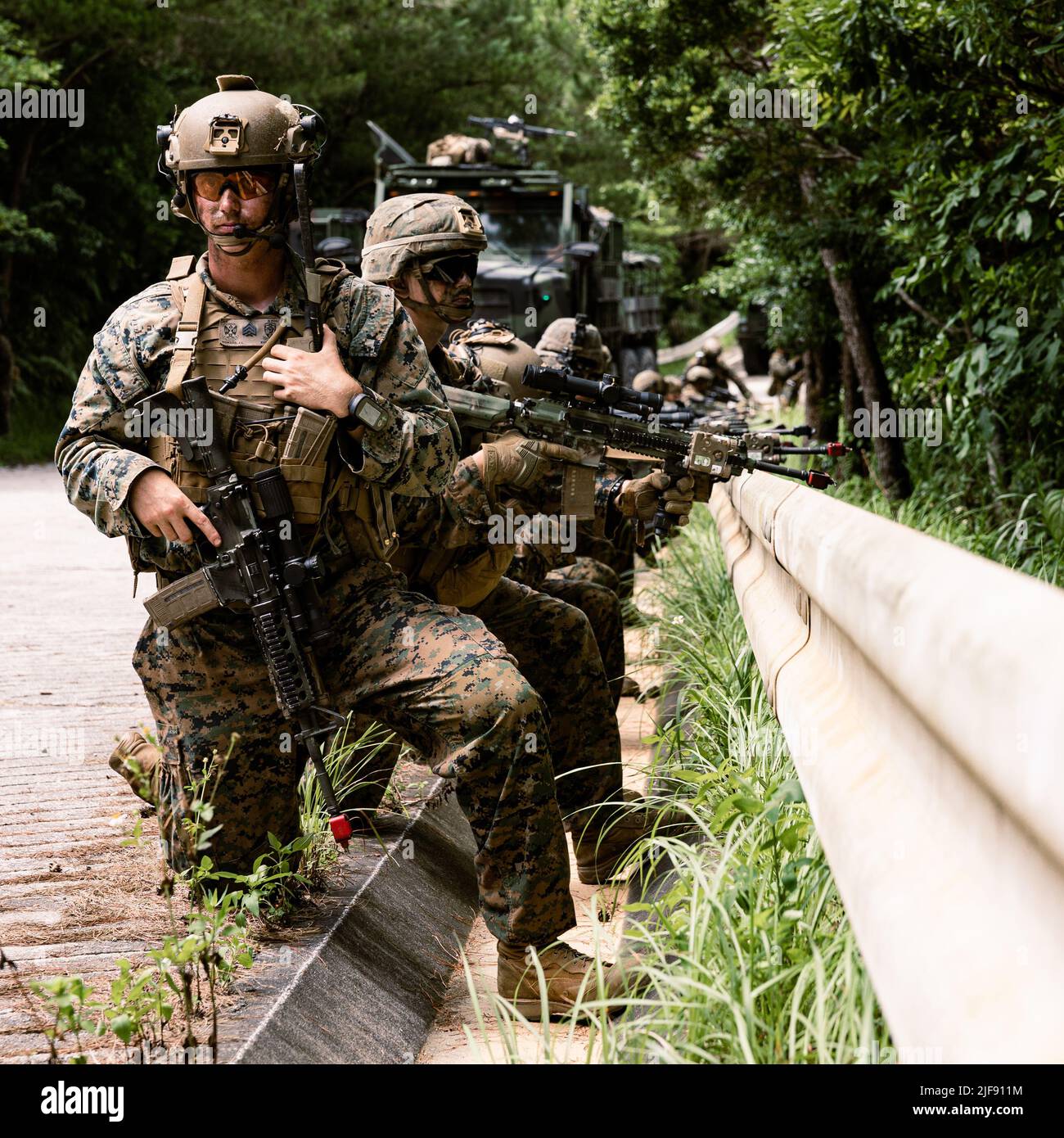 U.S. Marines with Battalion Landing Team 2/5, 31st Marine Expeditionary ...