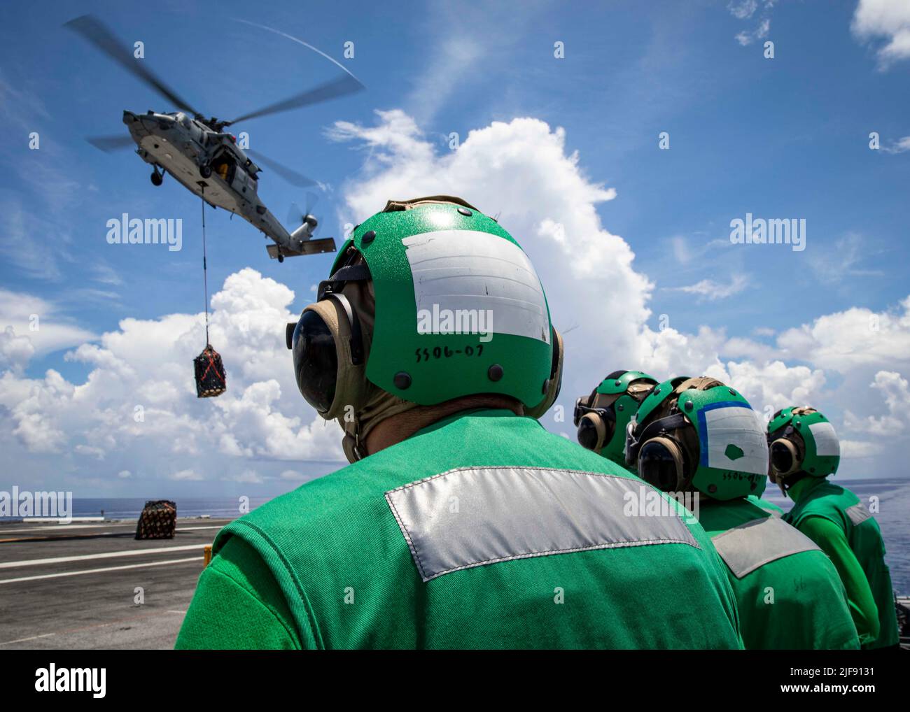 220628-N-SY758-1128 ATLANTIC OCEAN (June 28, 2022) Sailors assigned to ...