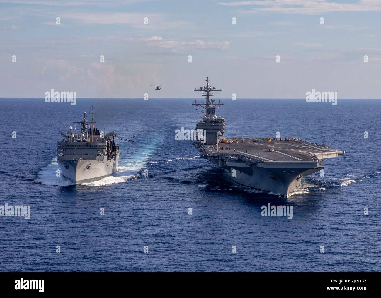 220628-N-MW880-1666 ATLANTIC OCEAN The Nimitz-class aircraft carrier ...