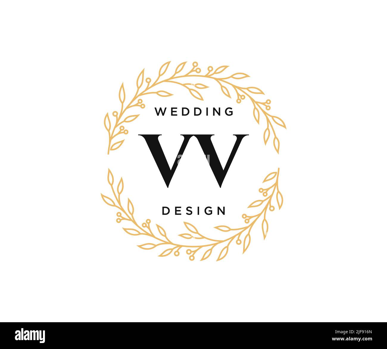 VV Initials letter Wedding monogram logos collection, hand drawn modern ...