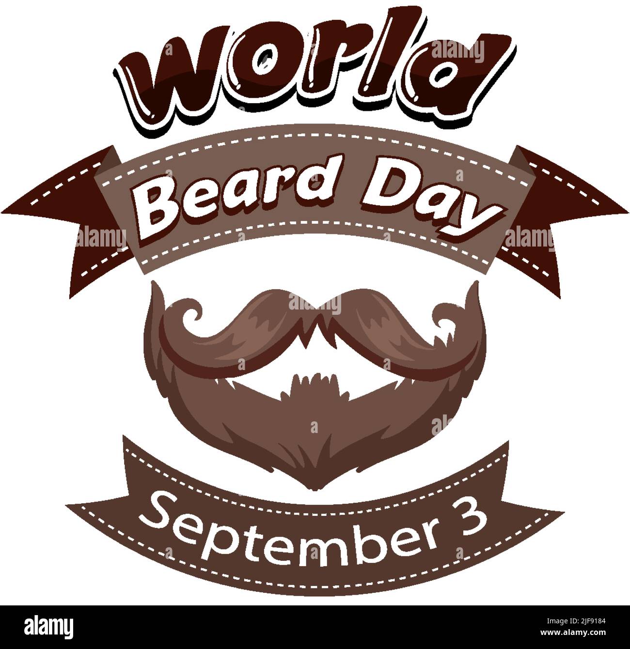 World Beard Day September 3 illustration Stock Vector Image & Art - Alamy