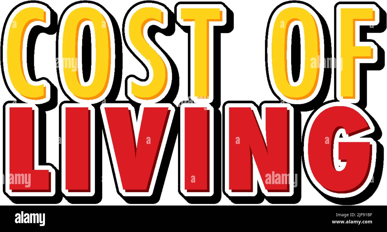 Cost of living logo design illustration Stock Vector Image & Art - Alamy