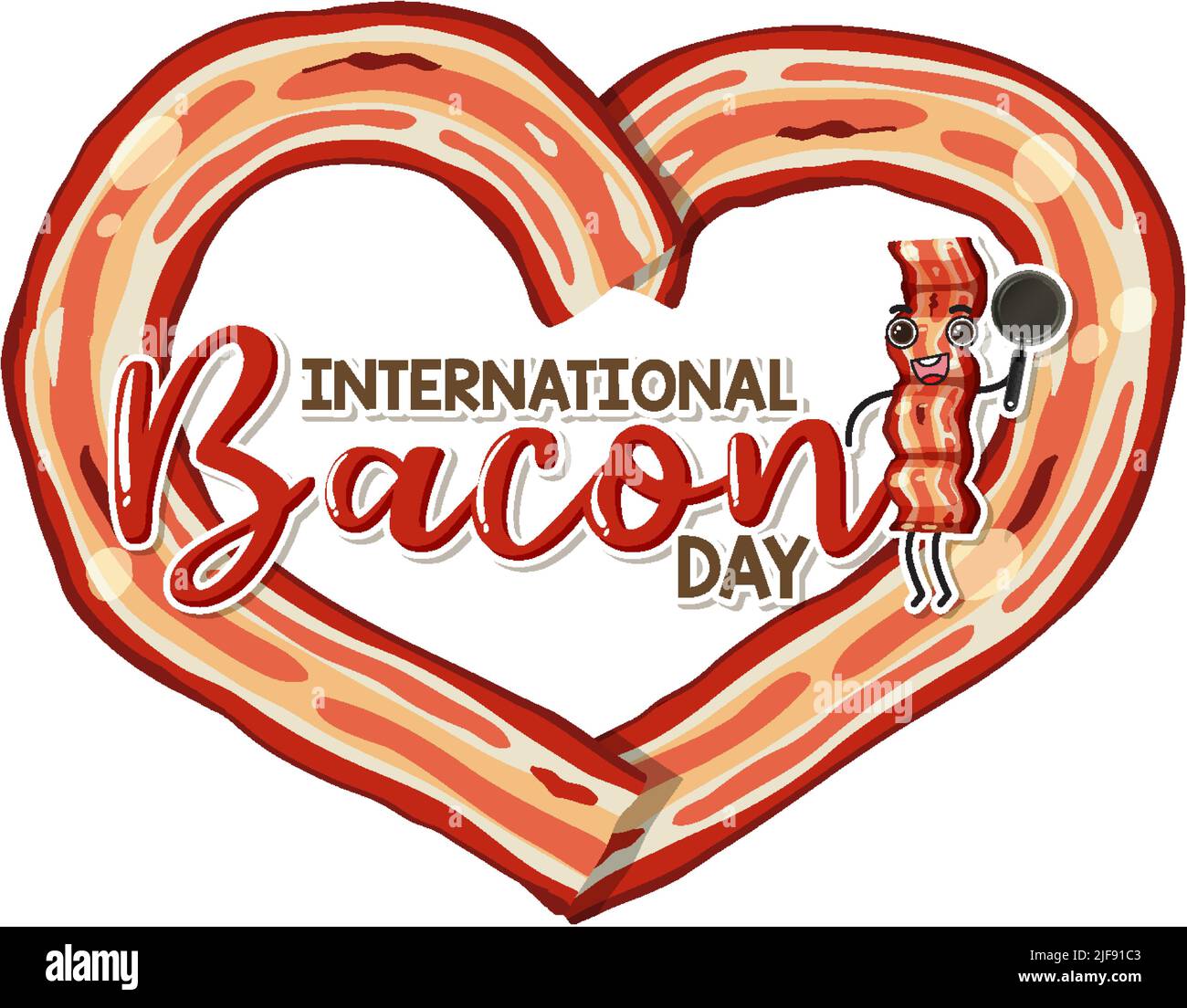 International bacon day banner illustration Stock Vector Image & Art ...