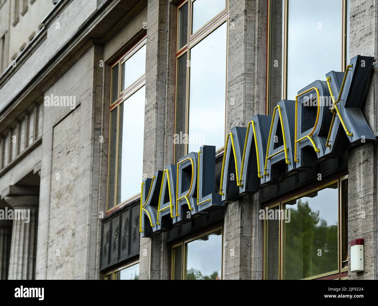 Berlin, Germany. 20th June, 2022. The "Karl Marx" lettering of the Karl ...