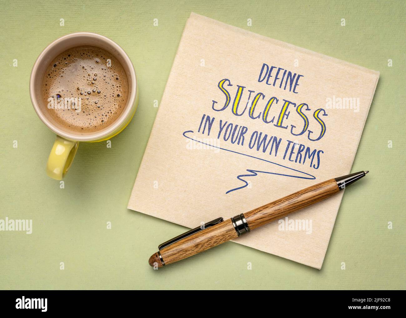 define success in your own terms - inspirational advice, writing on a ...
