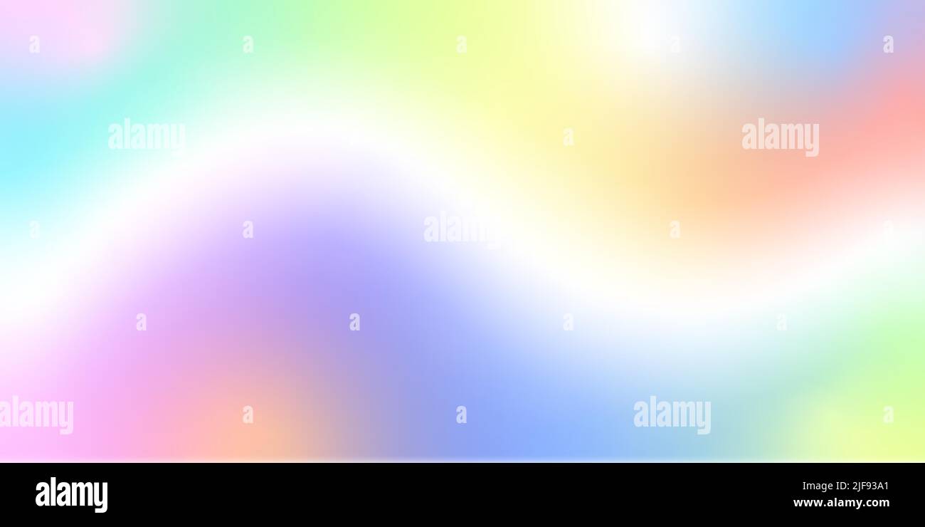 Rainbow fantasy background. Holographic illustration in pastel colors ...