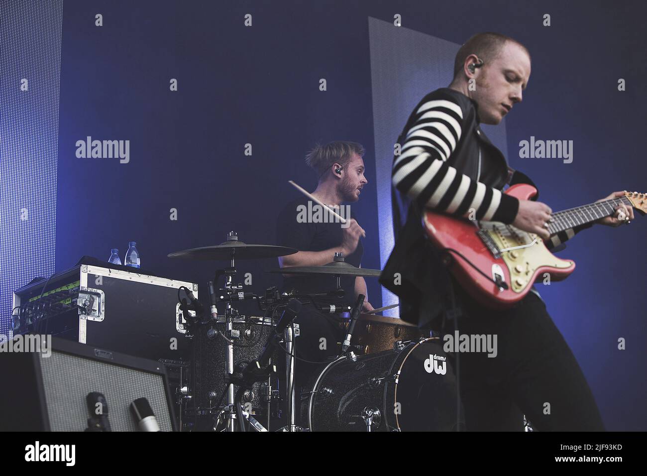 Alex Trimble and Ben Thompson of Two Door Cinema Club perform at ...