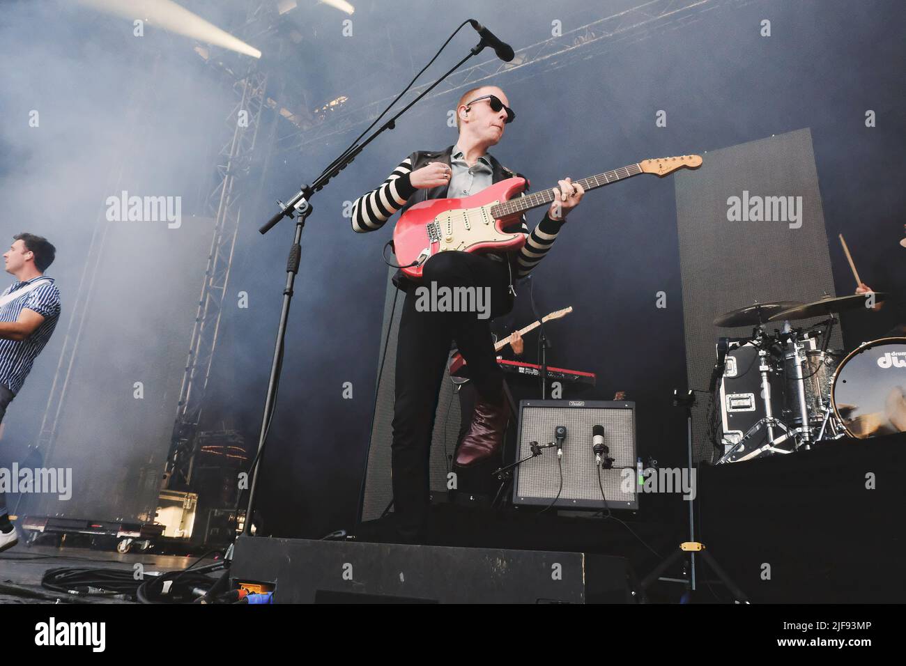 Alex Trimble of Two Door Cinema Club performs at Popaganda Festival in ...