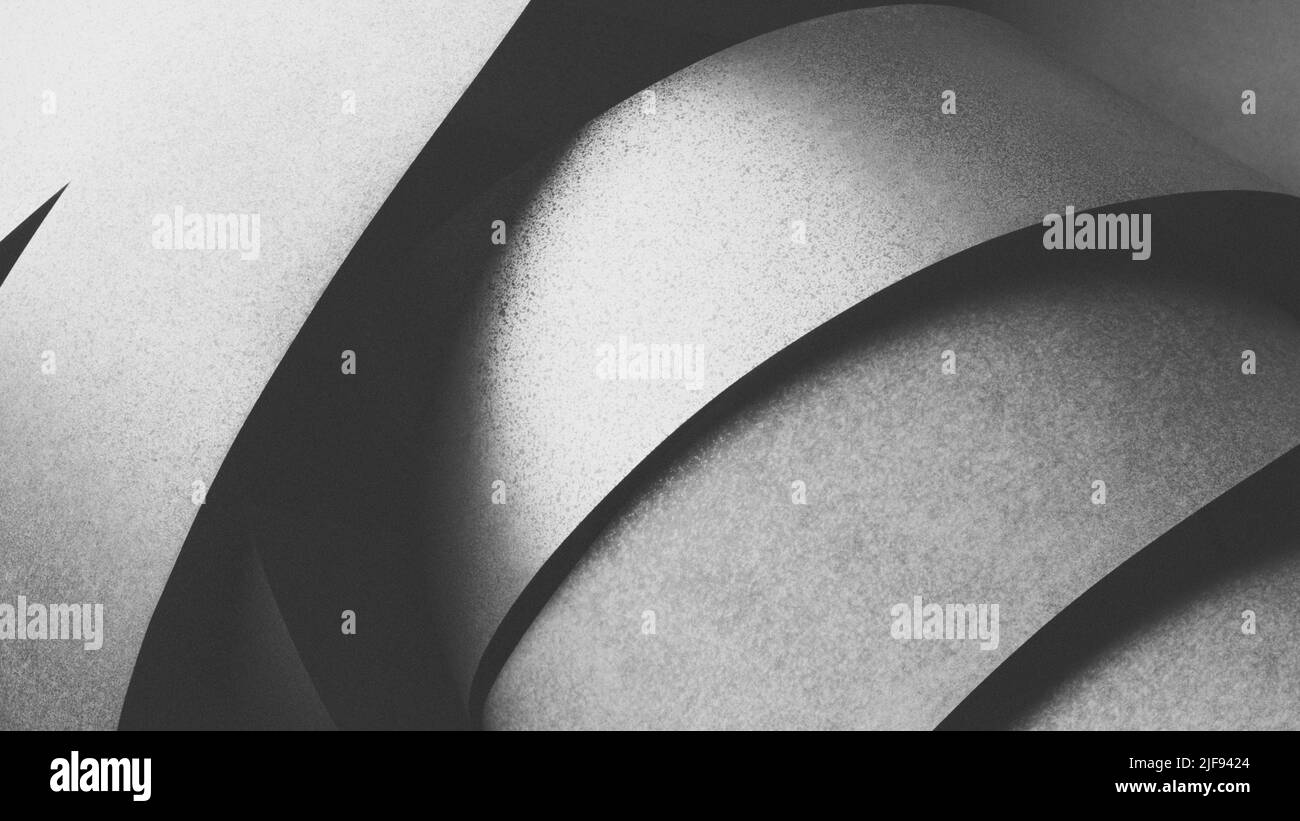 Geometric shapes made paper. Abstract 3d illustration Stock Photo - Alamy