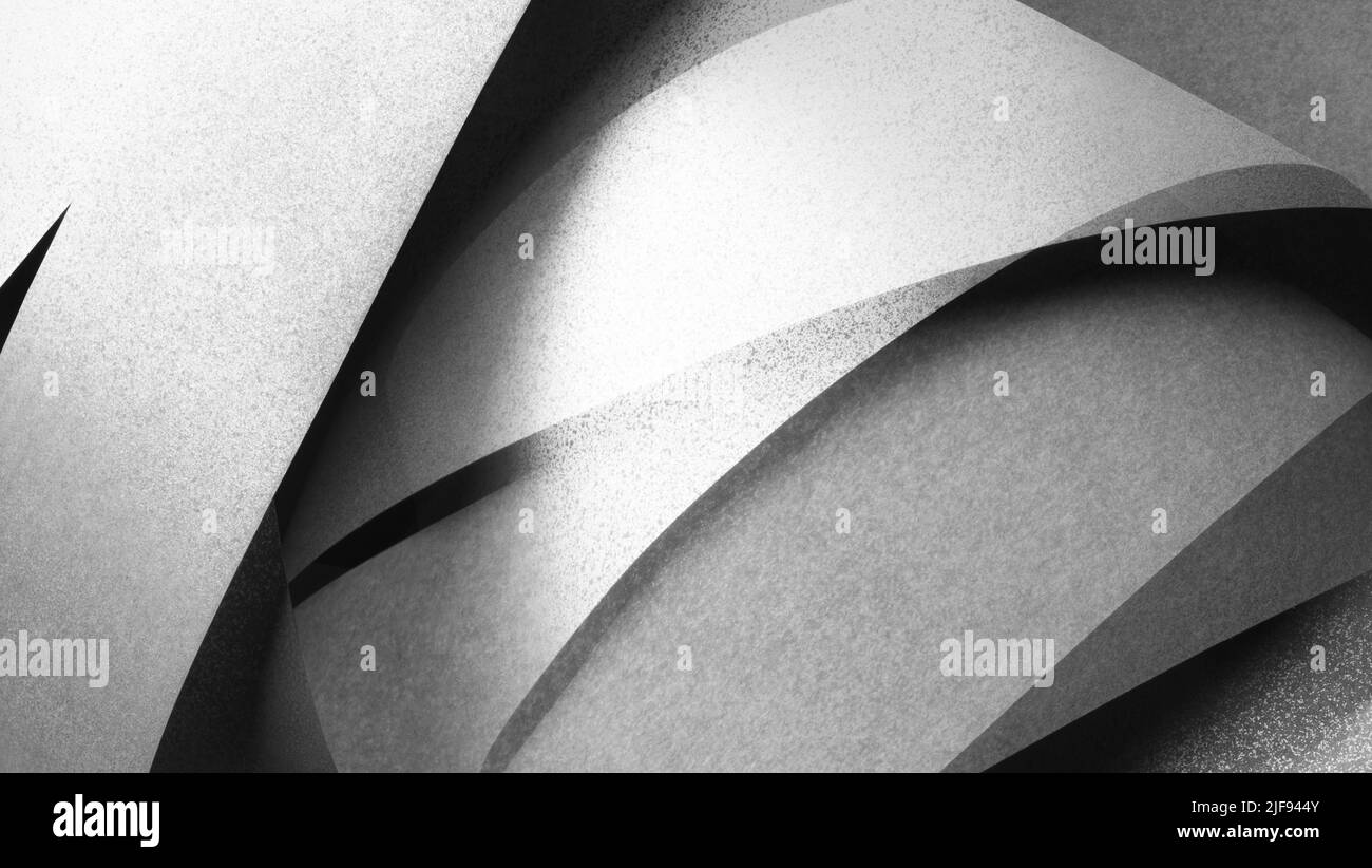 Geometric shapes made paper. Abstract 3d illustration Stock Photo - Alamy