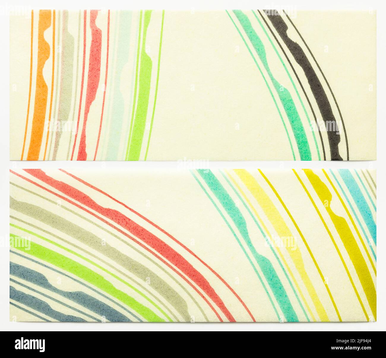 Greeting cards with colorful lines, texture background Stock Photo - Alamy