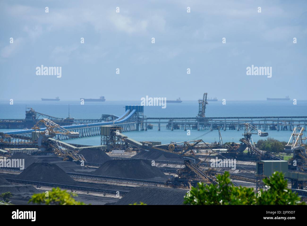Two coal terminals at the port, Hay Point Coal Terminal (HPCT) and ...