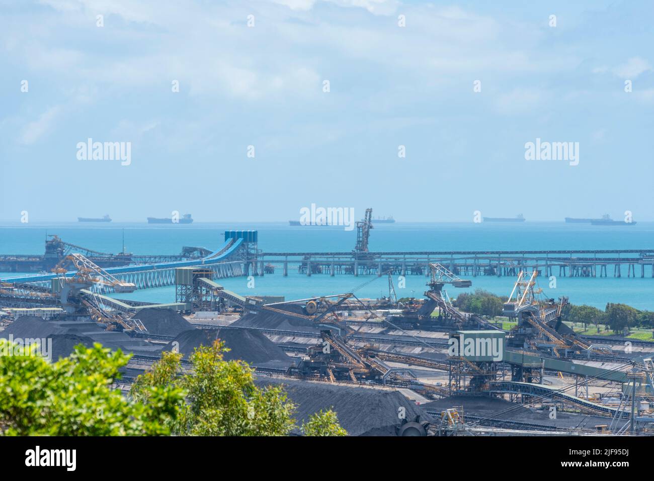 Two coal terminals at the port, Hay Point Coal Terminal (HPCT) and ...