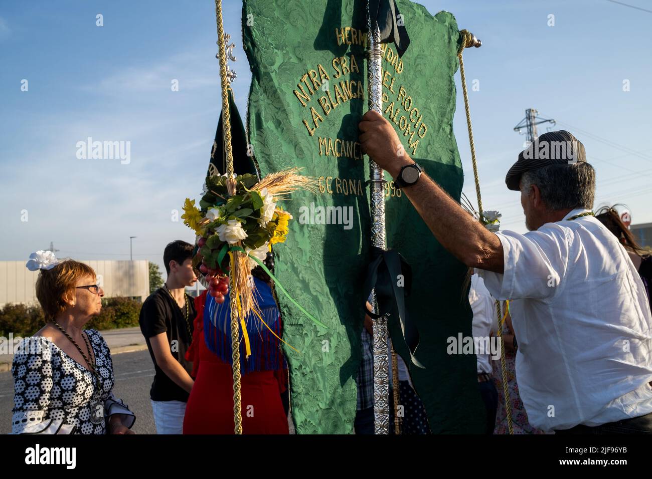 Barcelona, Catalonia, Spain, July 4, 2022: Pilgrimage of the Virgen del ...