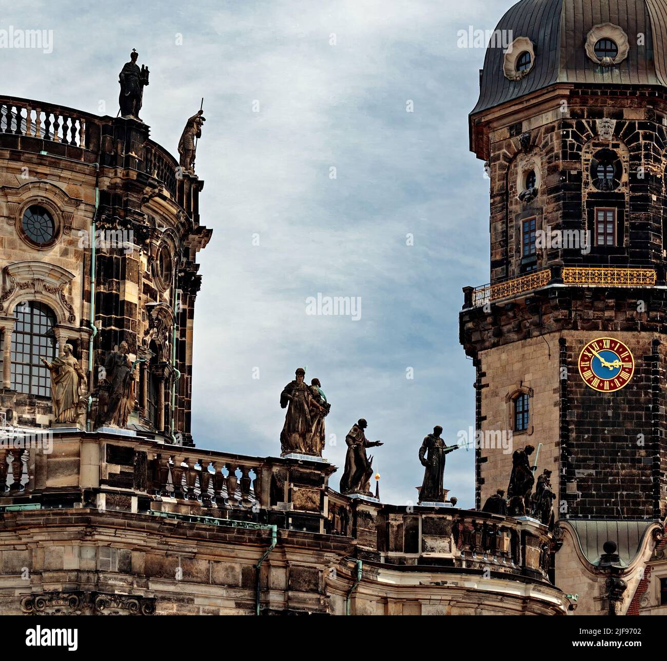Dresden germany hausmannsturm tower hi-res stock photography and images ...