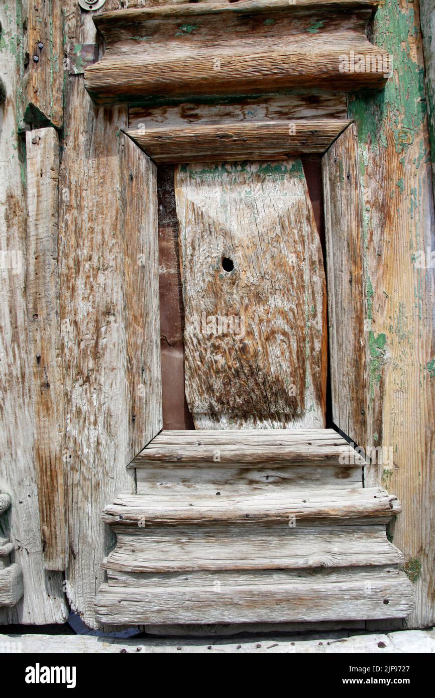 close detail from an old wooden door Stock Photo - Alamy