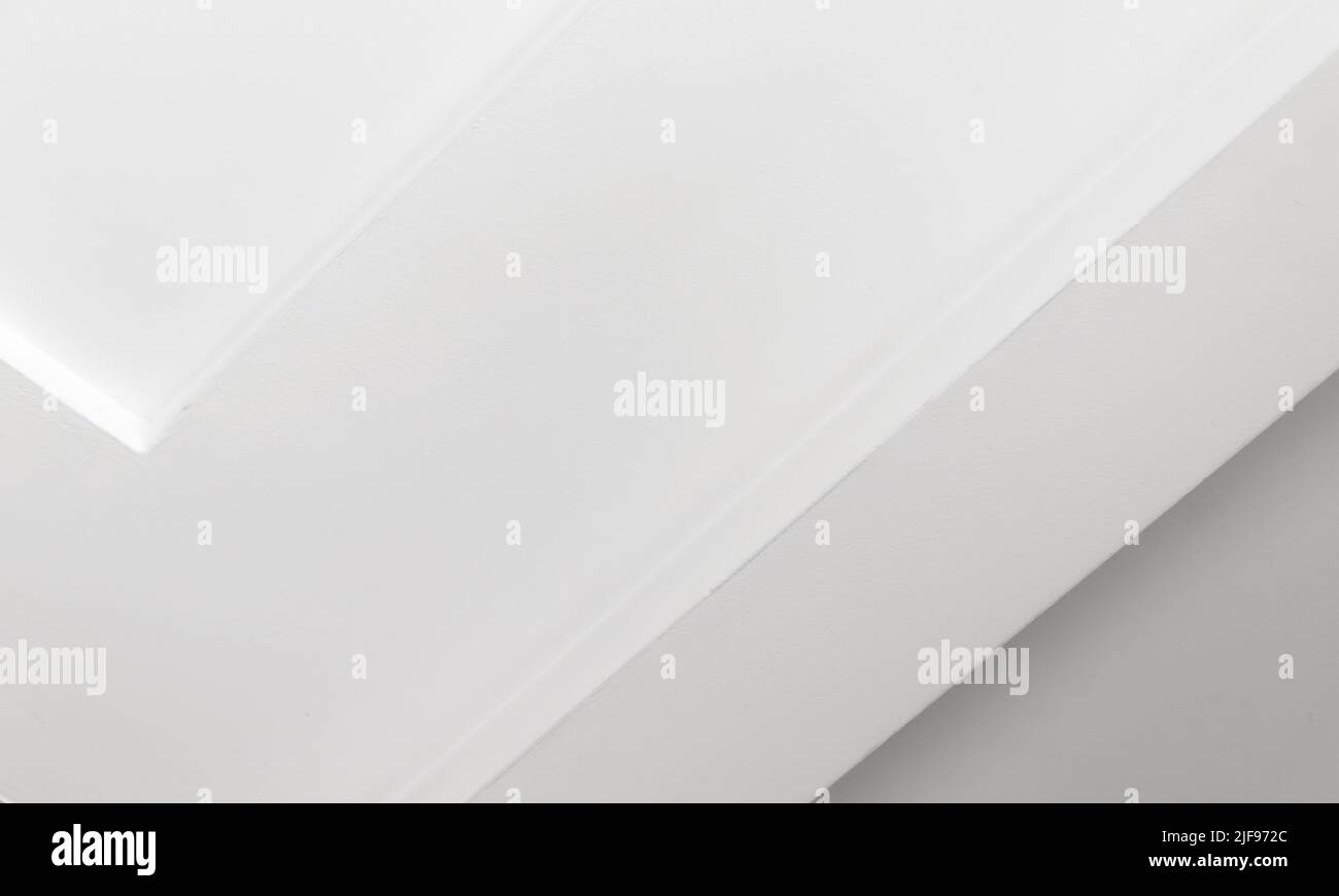 Abstract minimal interior background with white details on the wall ...