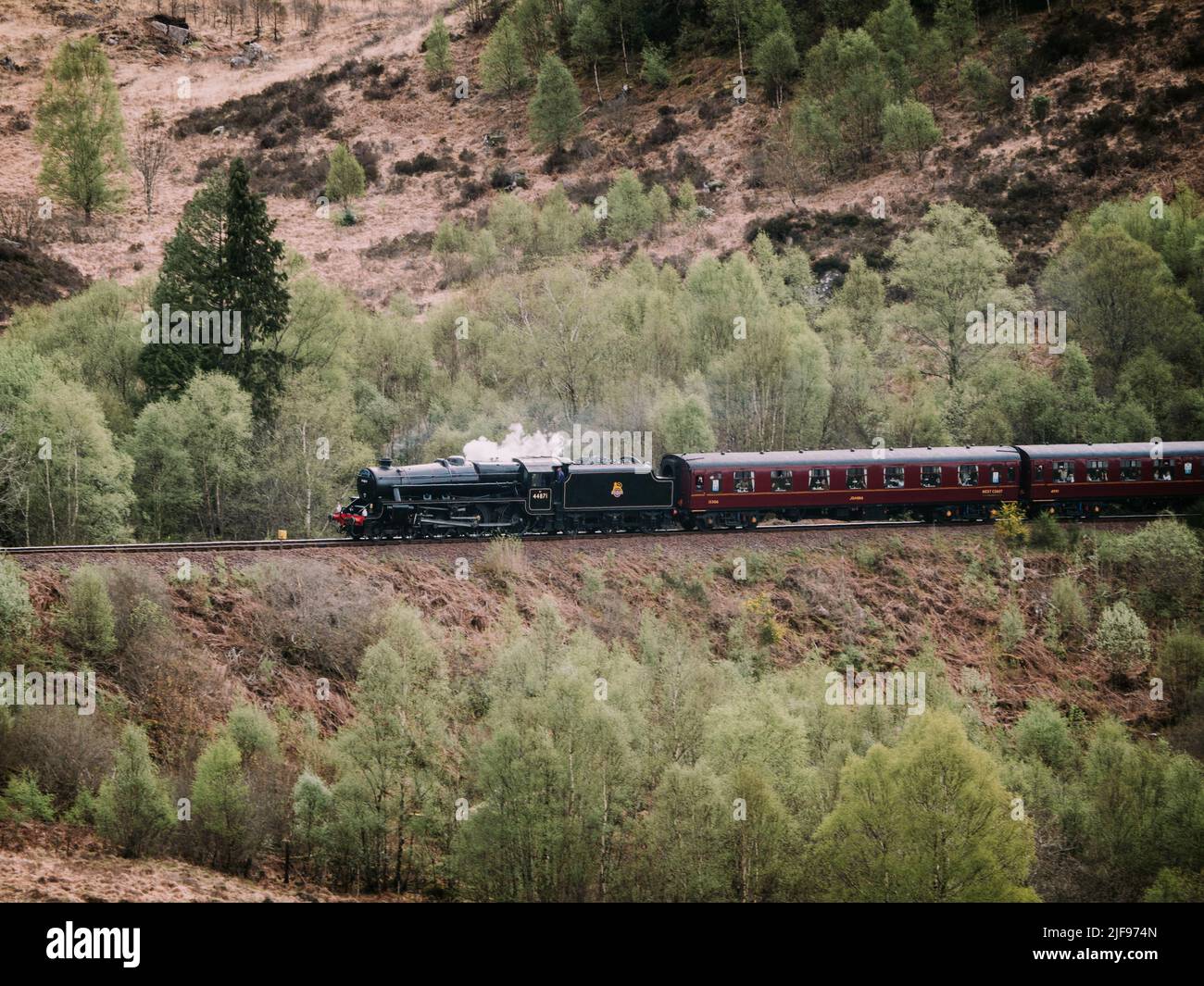 Jacobite Steam Locomotive Stock Photo - Alamy