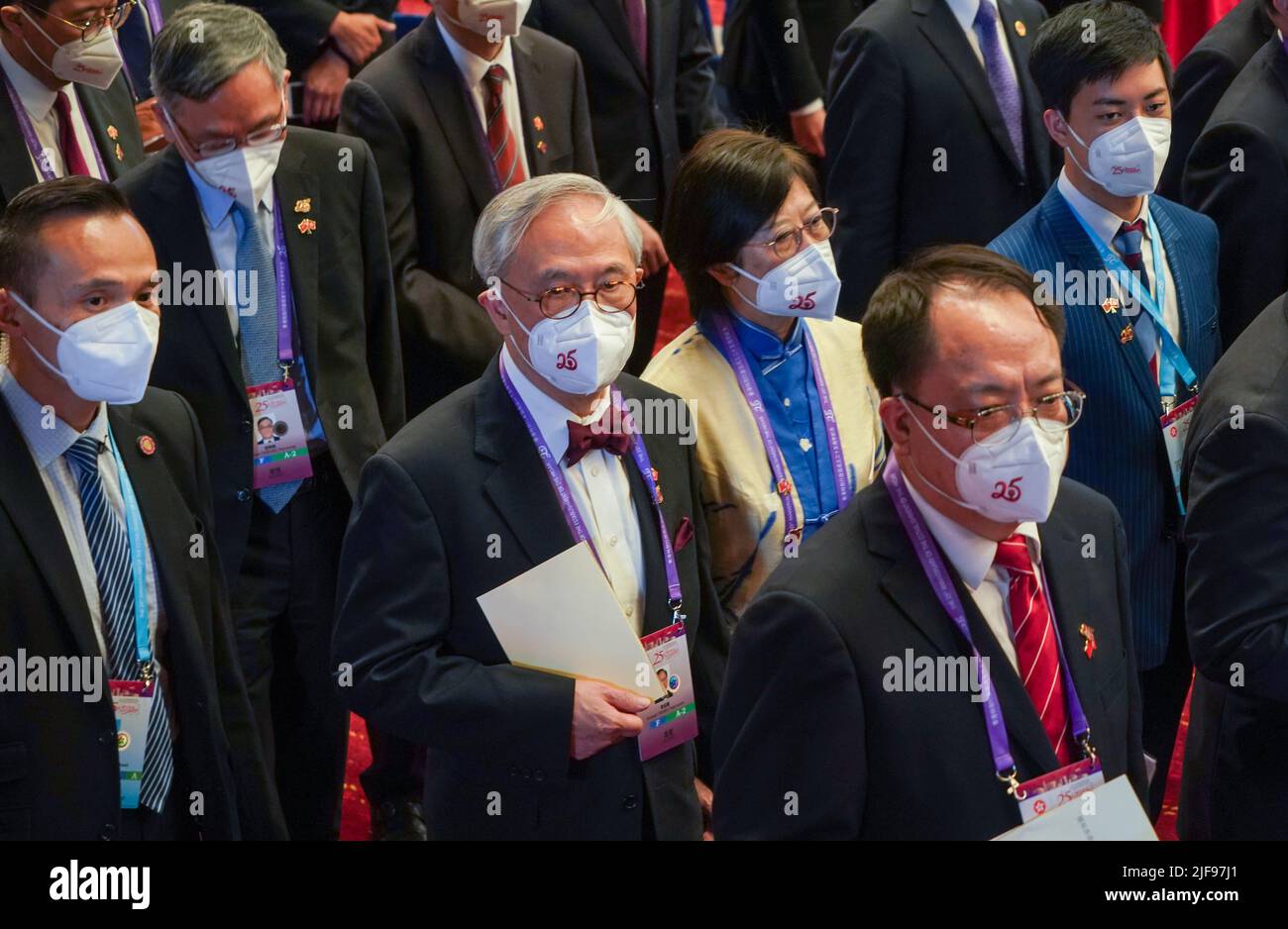 Hong Kong, China. 01st July, 2022. 1st July, Hong Kong. Guest in the ...