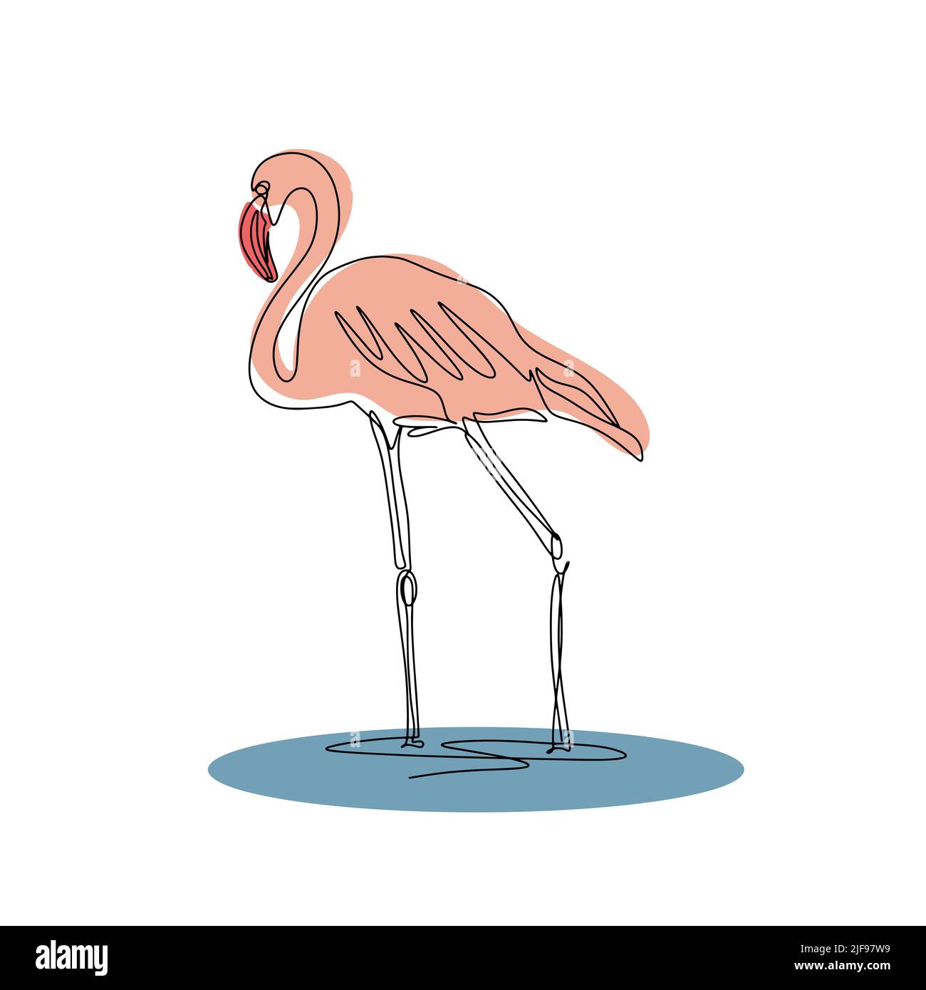 Bird pink color Stock Vector Images - Alamy