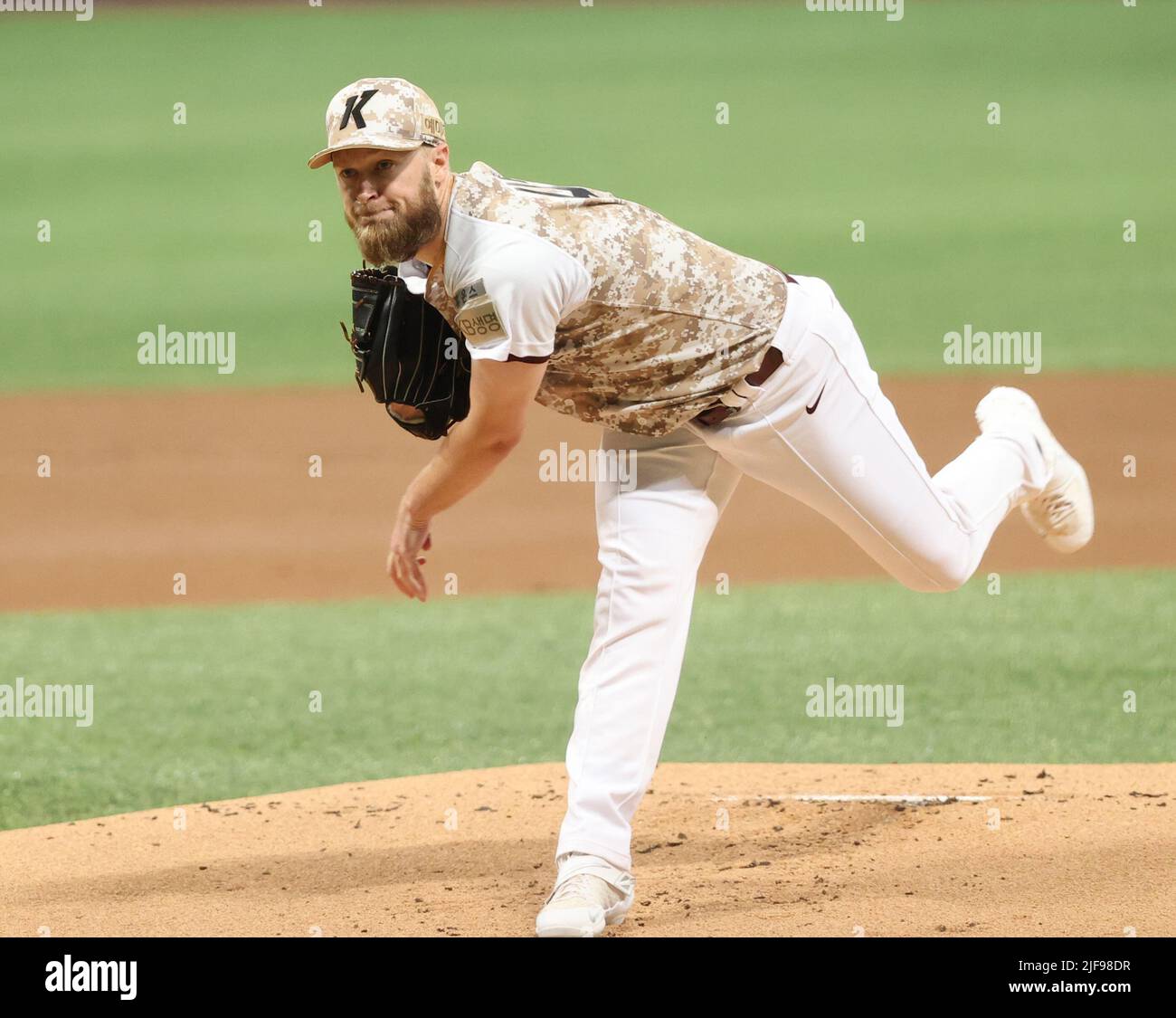 01st July, 2022. Baseball: Kiwoom Heroes vs. Kia Tigers Kiwoom Heroes ...