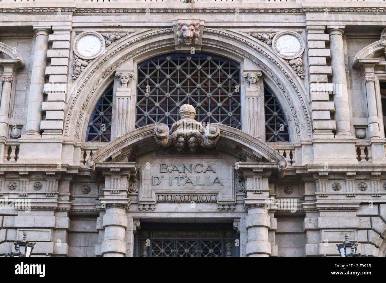 Palermo, Sicily (Italy): Bank of Italy in downtown of Palermo Stock ...