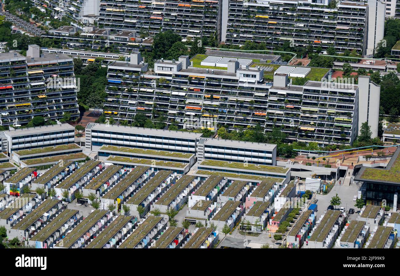 Munich, Germany. 30th June, 2022. The former Olympic village of the ...