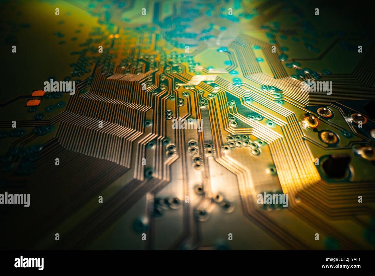 Electronic circuit board technology background. Electronic plate ...