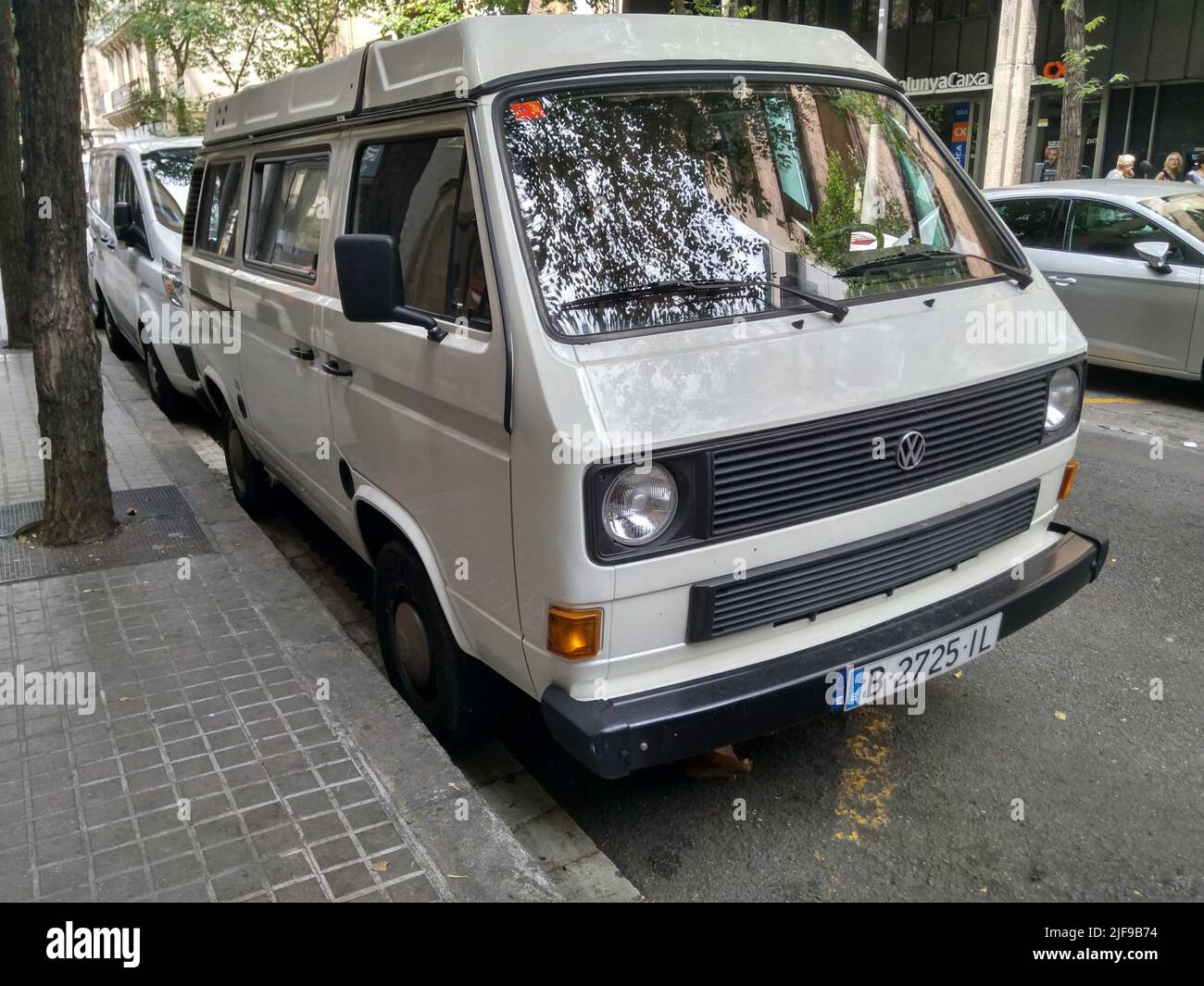 Nice classic vintage van in the street. Volkswagen T3 Stock Photo - Alamy
