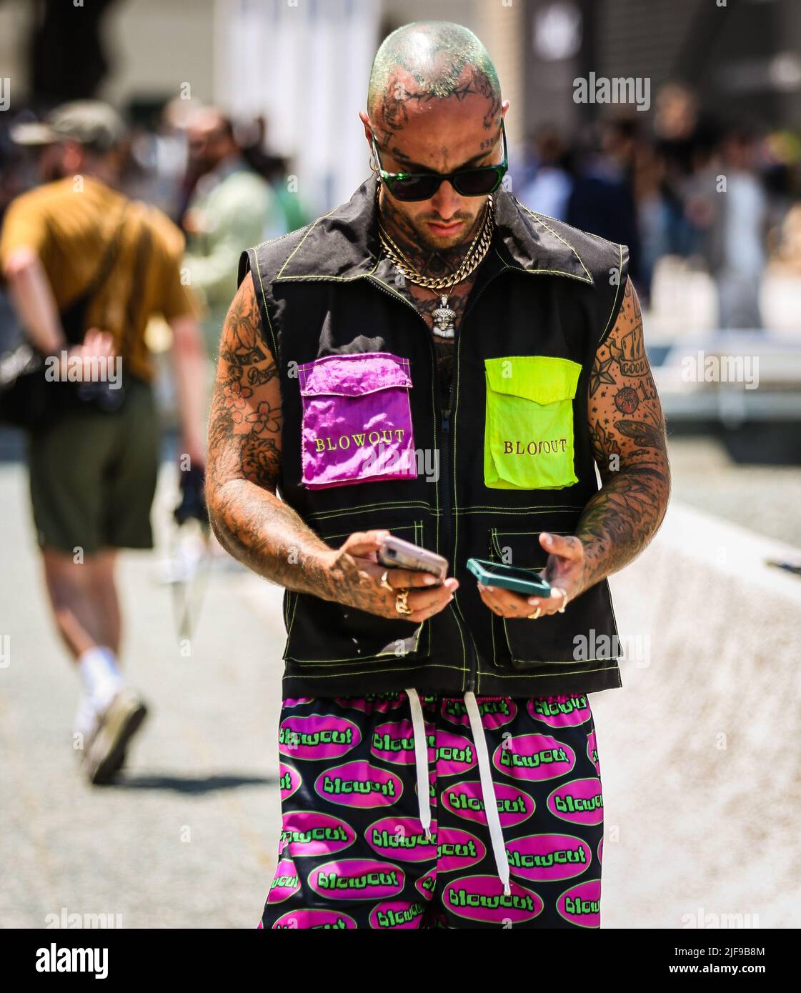 FLORENCE, Italy- June 14 2022: Roberto Malizia on the street in Florence Stock Photo - Alamy