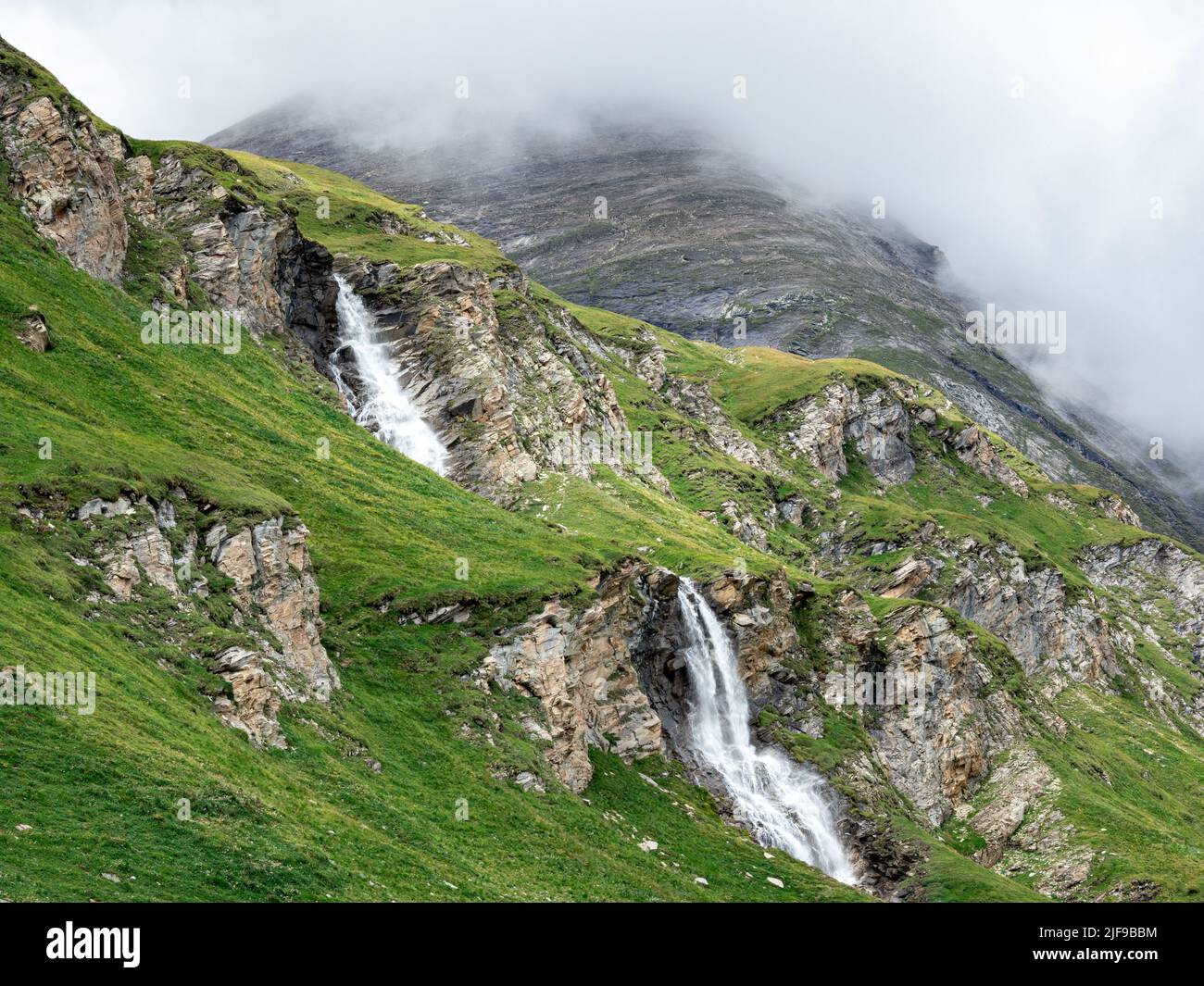 A waterfall at High Tauern National Park in Austria Stock Photo - Alamy
