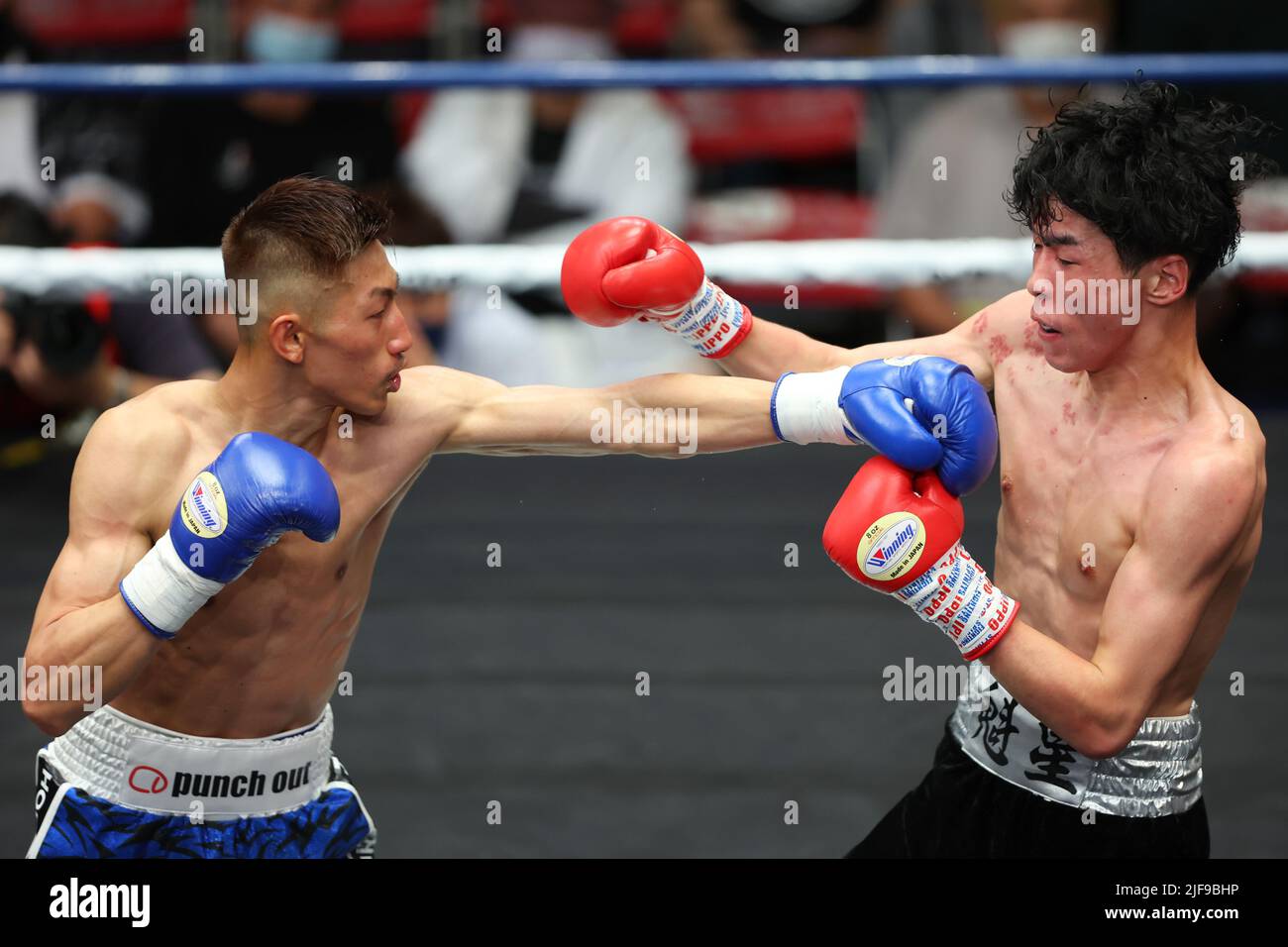 Tokyo, Japan. 29th June, 2022. (L to R) Yuki Sato, Kaisei Ogawa Boxing ...