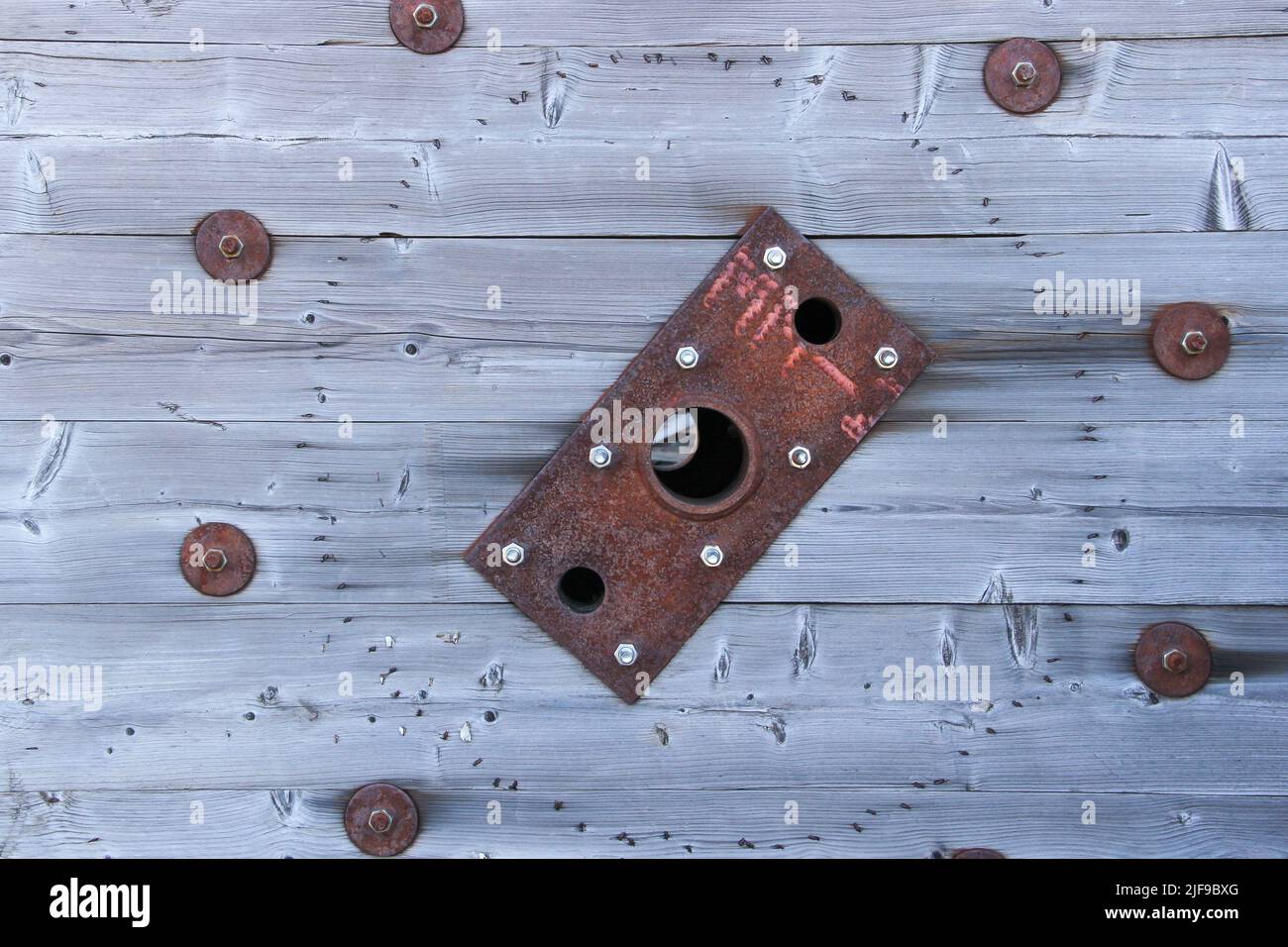 Cable reel in close-up. Reel drum surface. Industrial element texture ...