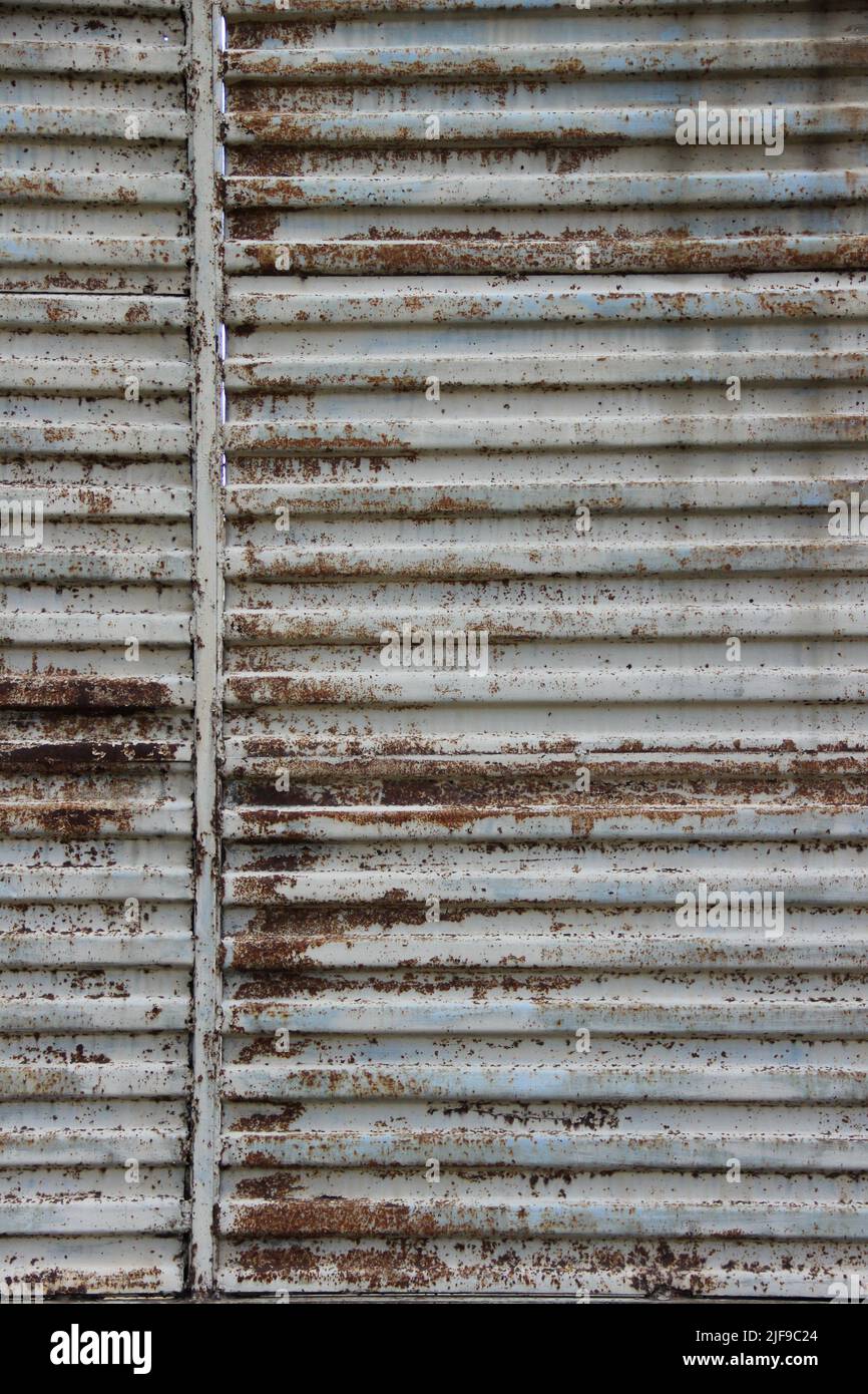 Old metal sheet texture. Rusted fence with welding Stock Photo - Alamy