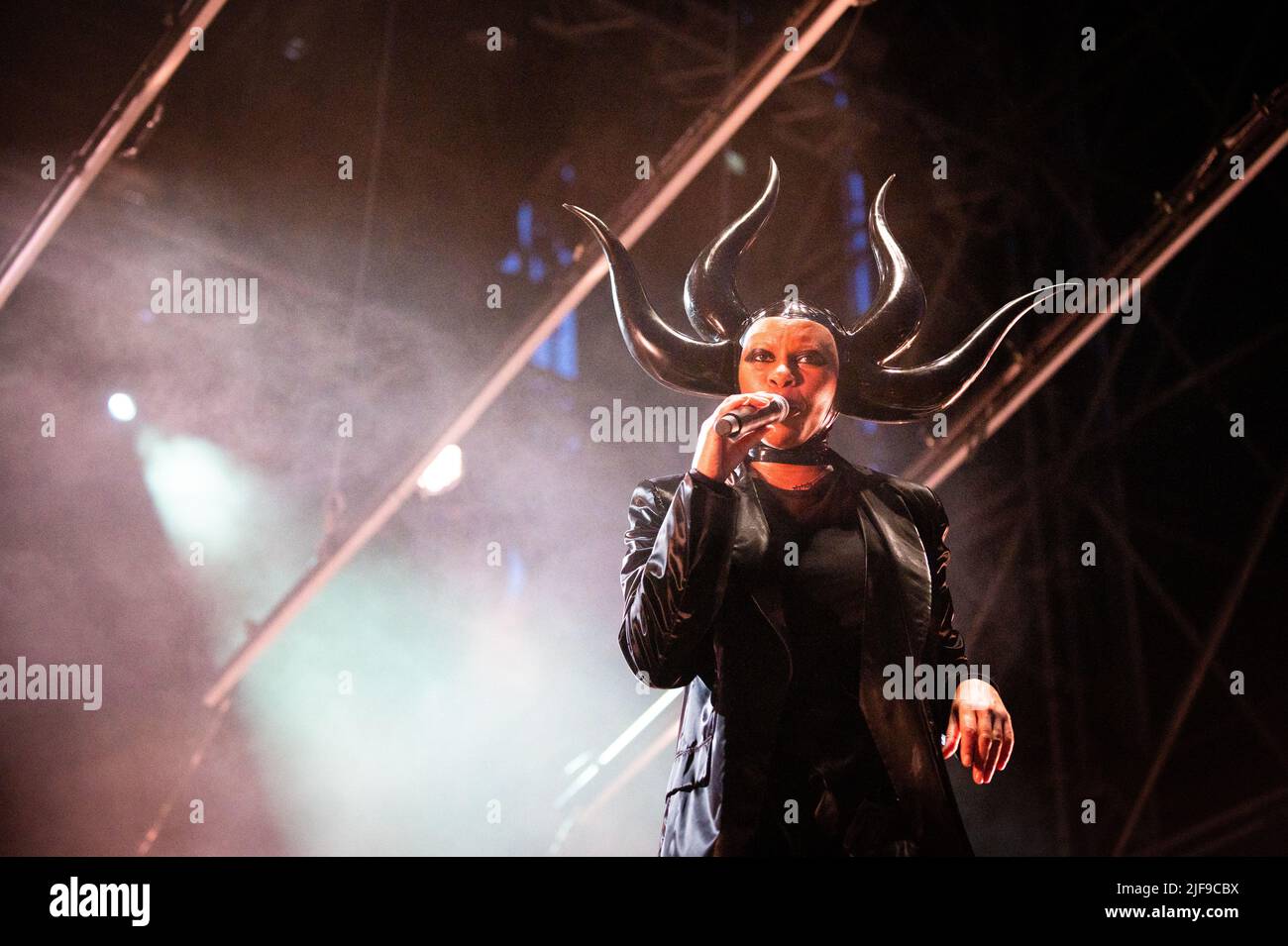 Skunkanansie performed last night in Padova at Sherwood festival Stock ...