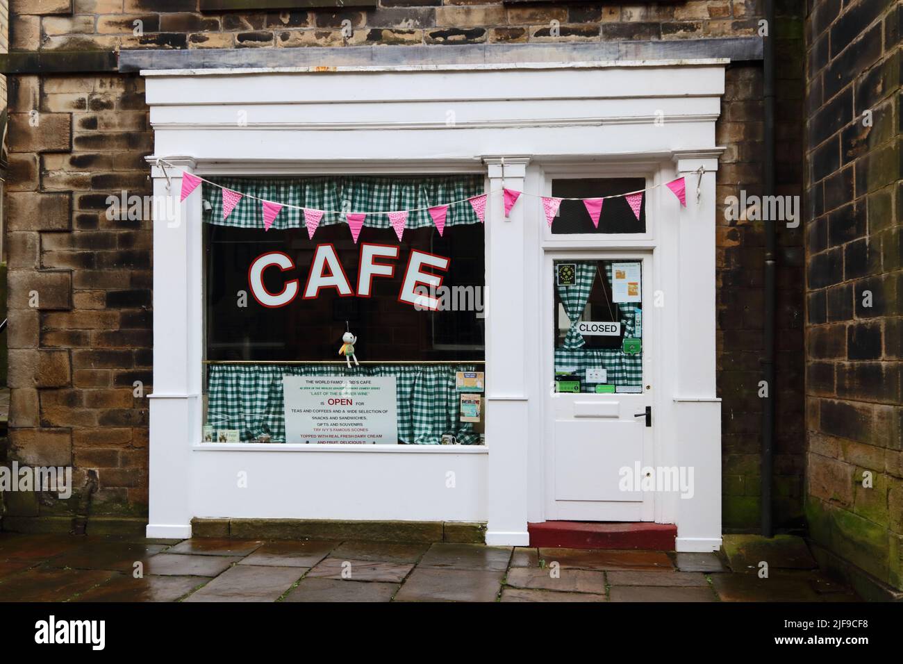 Syd's cafe in Last of the Summer Wine, Holmfirth Stock Photo - Alamy