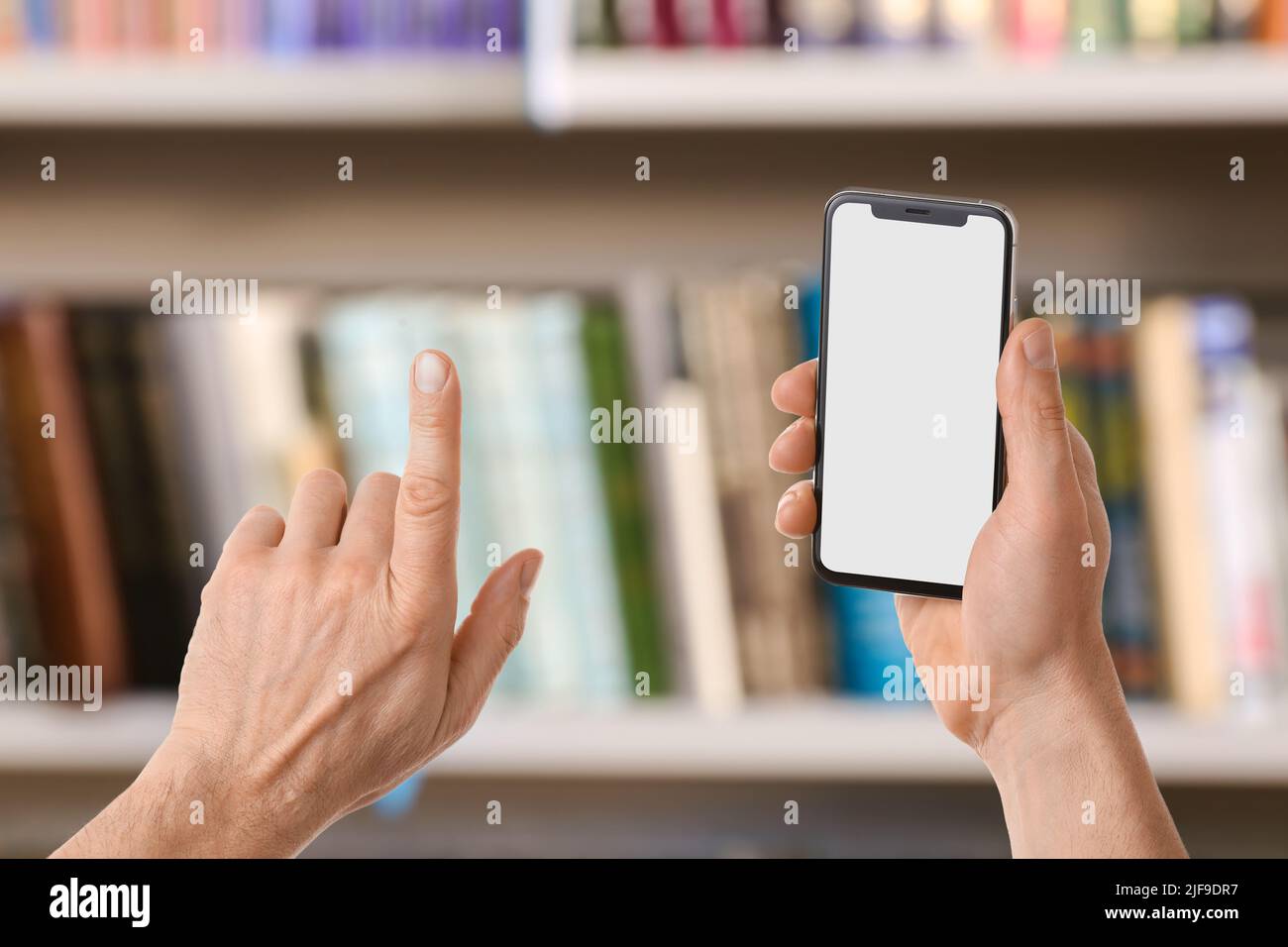 People studying in modern library space hi-res stock photography and ...