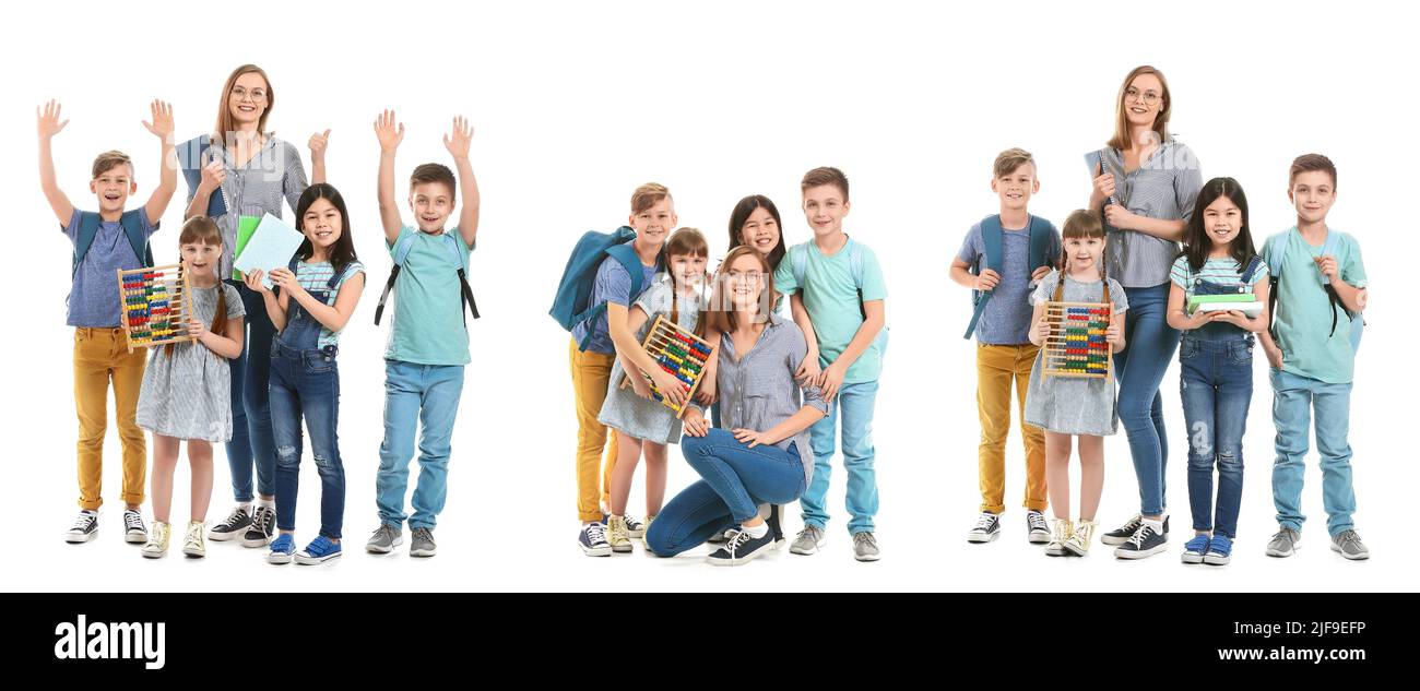 Maths class students Cut Out Stock Images & Pictures - Alamy