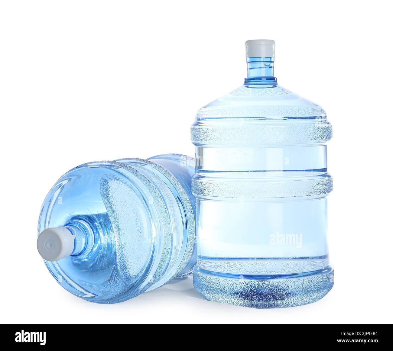 Bottles of clean water isolated on white Stock Photo - Alamy