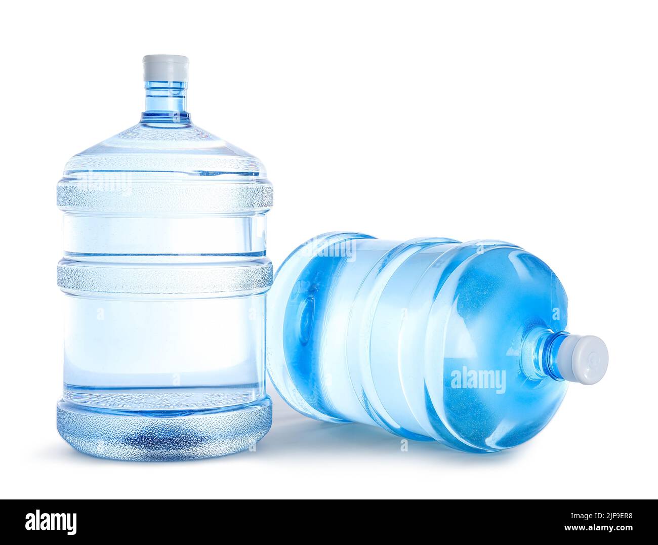 Bottles of clean water isolated on white Stock Photo - Alamy
