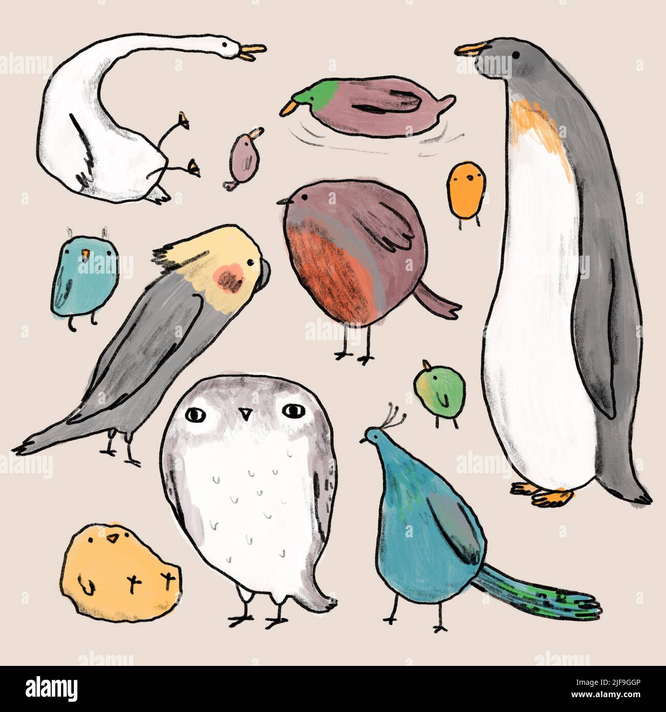 Abstracted birds hi-res stock photography and images - Alamy