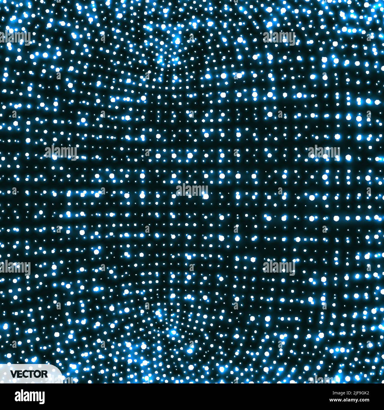 Array with Dynamic Particles. 3d Futuristic technology style. Abstract Background. Texture ...