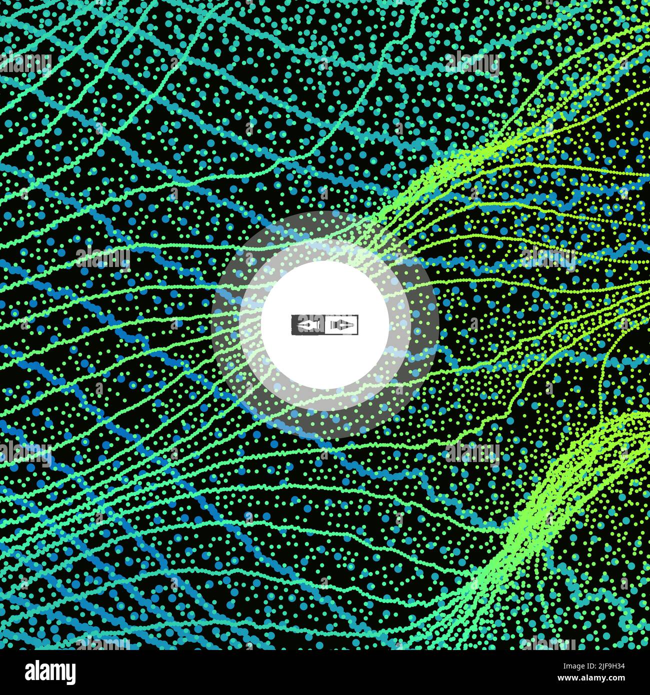 Wave background. Ripple grid. Abstract vector illustration. 3d ...