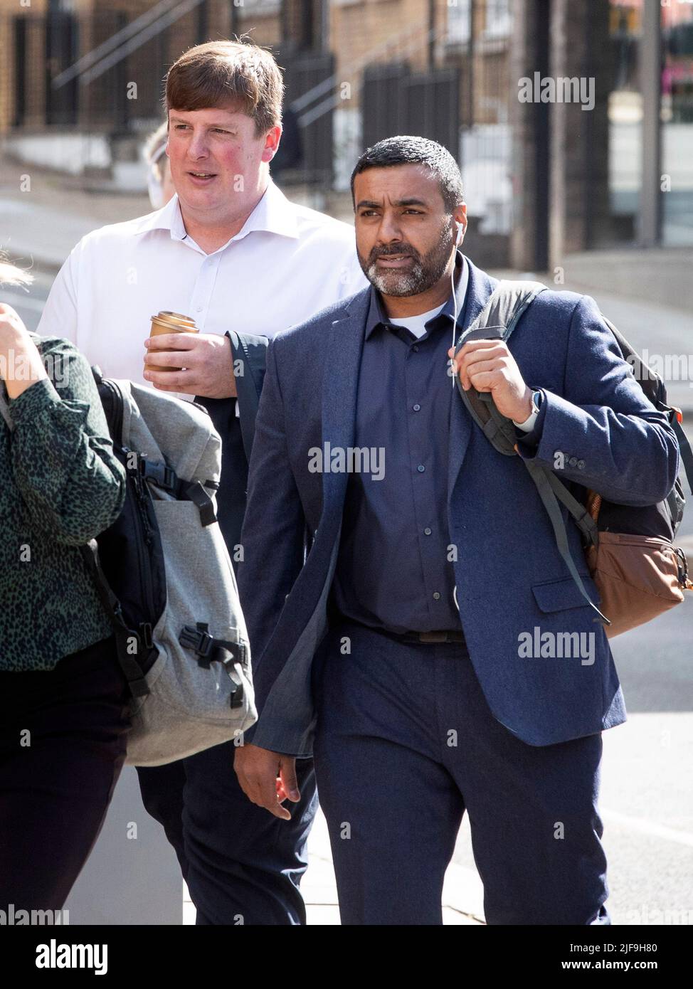 PC Sukhdev Jeer (right) and PC Paul Hefford arriving for a misconduct ...