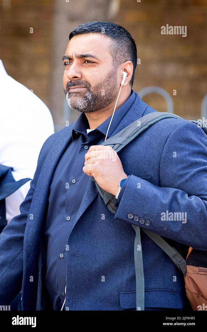 PC Sukhdev Jeer arriving for a misconduct hearing at Empress State ...