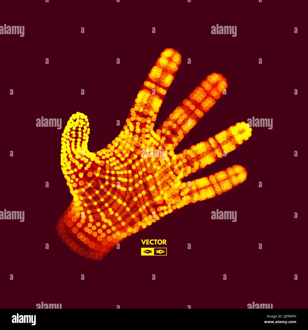 Human Arm. Hand Model. Connection structure. Future technology concept ...