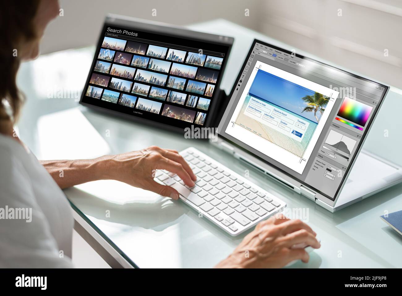 Game design woman hi-res stock photography and images - Alamy