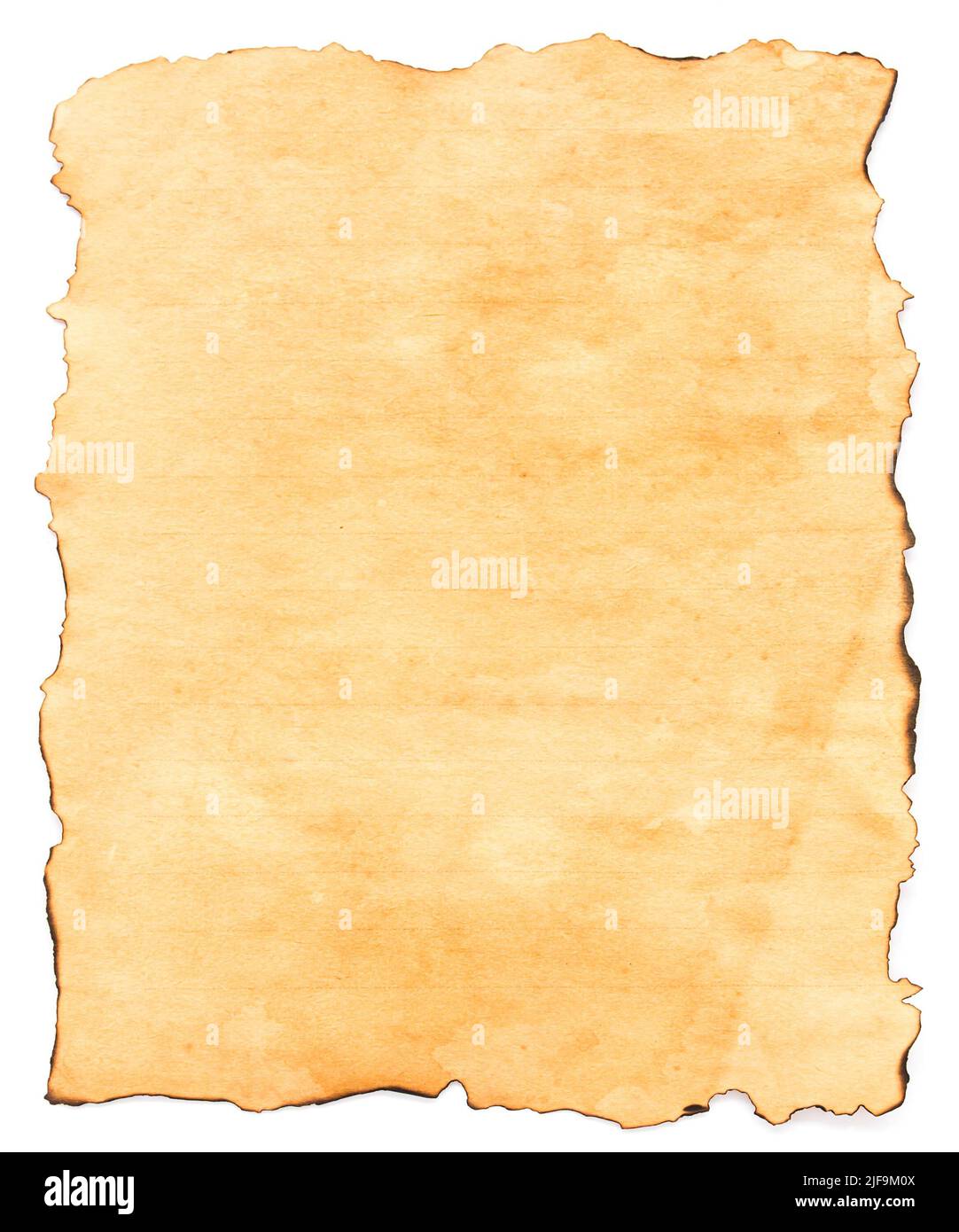 Close up old paper isolated on white background Stock Photo - Alamy