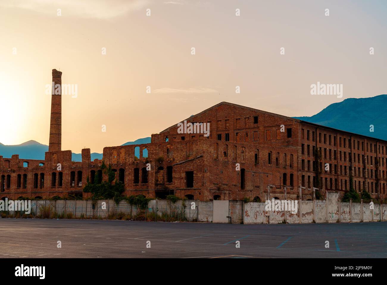 Ruined old brick factory in Scauri, Italy Stock Photo - Alamy